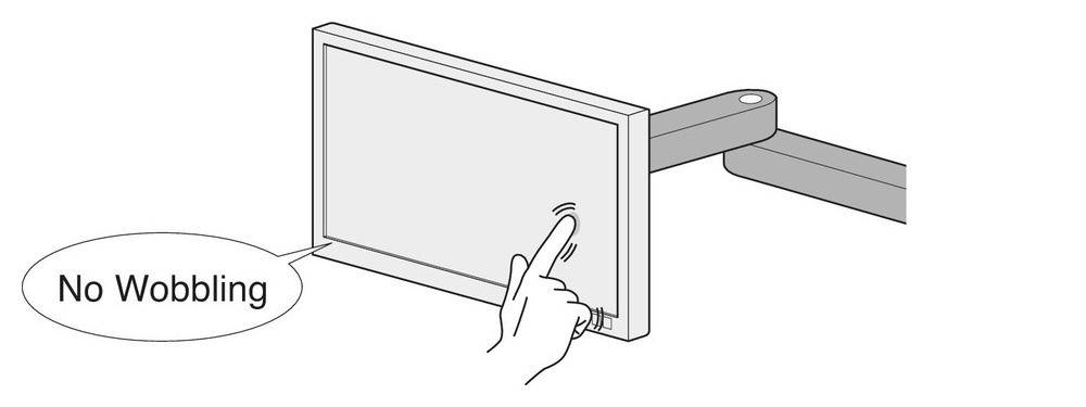 Monitor Arm With Auxiliary Lock